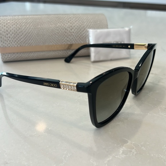 Jimmy Choo | Accessories | Nwt Jimmy Choo Ali Womens Sunglasses Black ...